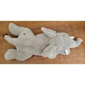 FAO Schwarz | Toys | Fao Schwarz Plush Elephant Stuffed 5 Gray Laying ...